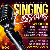 Singing Lessons Poster Template | PosterMyWall