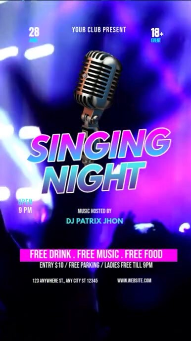 Singing night Template | PosterMyWall