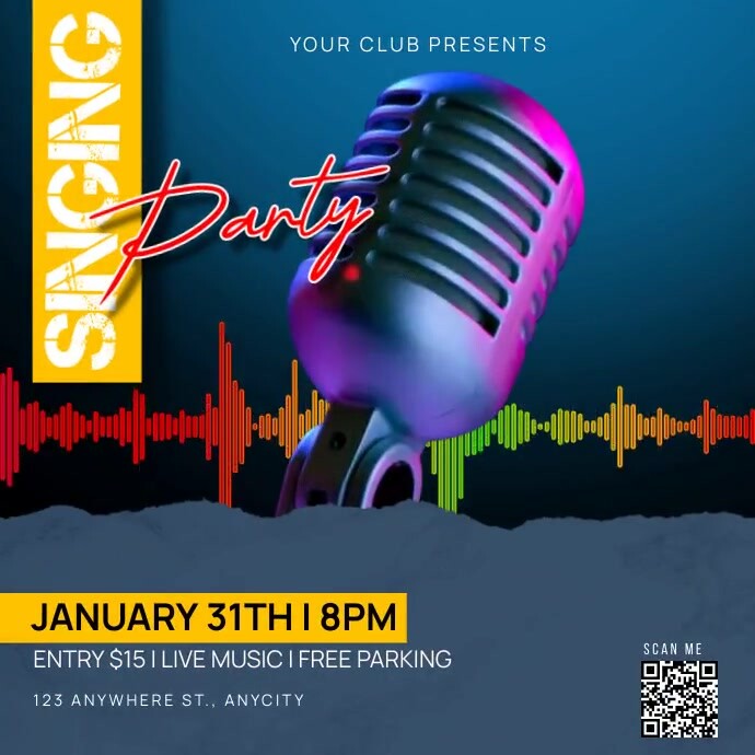 Singing Party Template | PosterMyWall