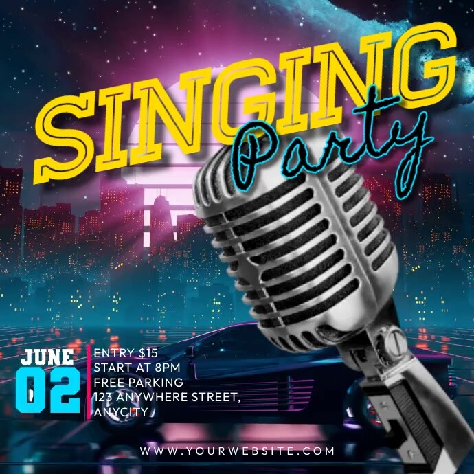 Copy of Singing Party | PosterMyWall