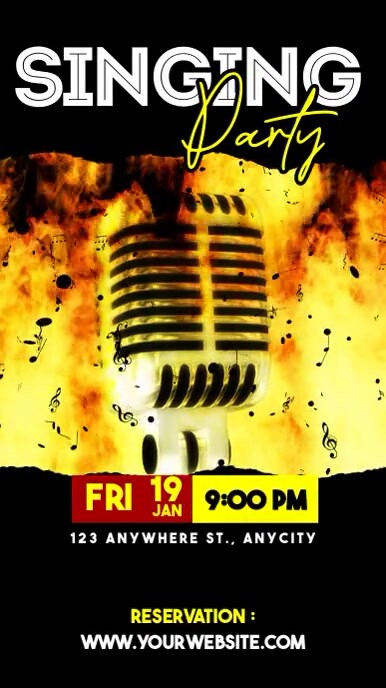 Singing Party Template | PosterMyWall