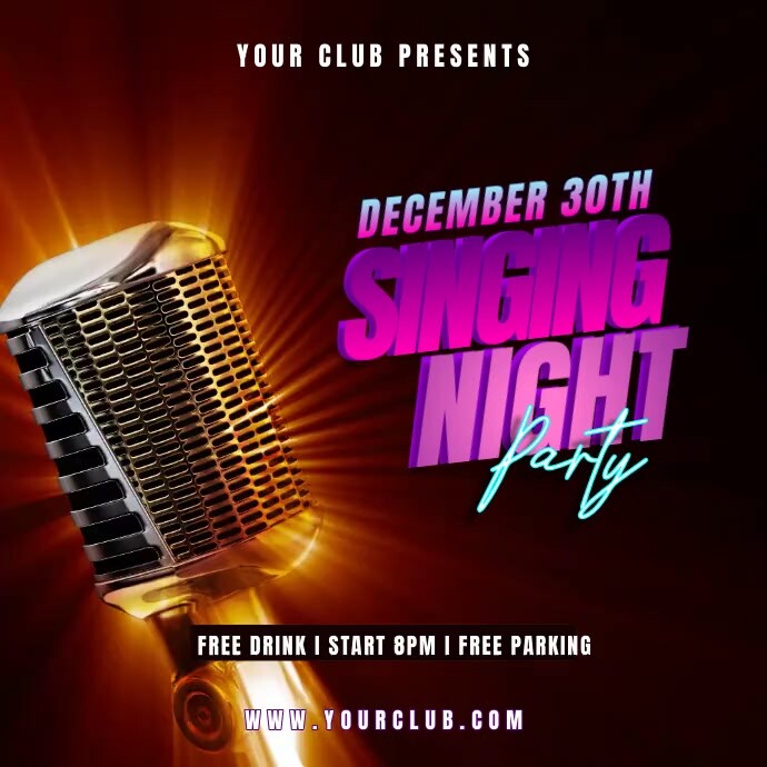Singing Party Template | PosterMyWall