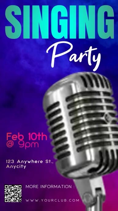 Singing Party Template | PosterMyWall