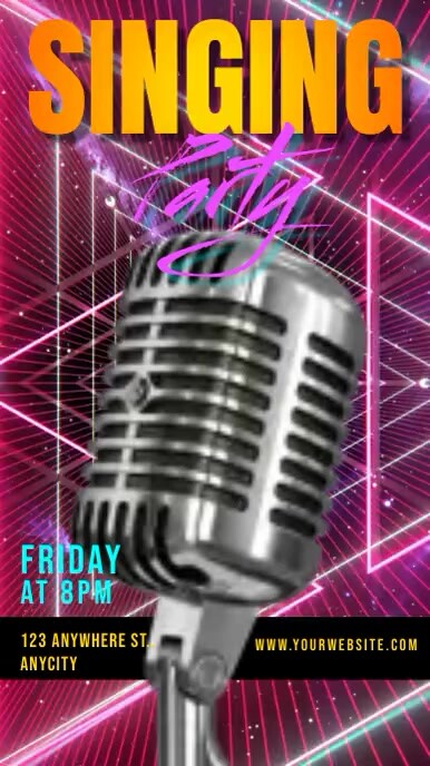 Singing Party Template | PosterMyWall