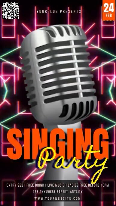Singing Party Template | PosterMyWall