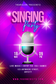 Singing Party Poster Template | PosterMyWall
