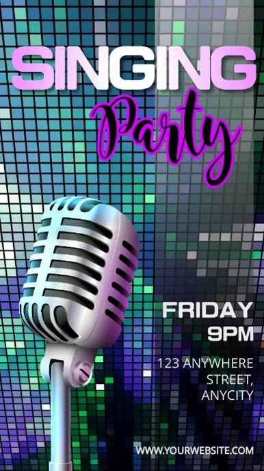 Singing Party Template | PosterMyWall