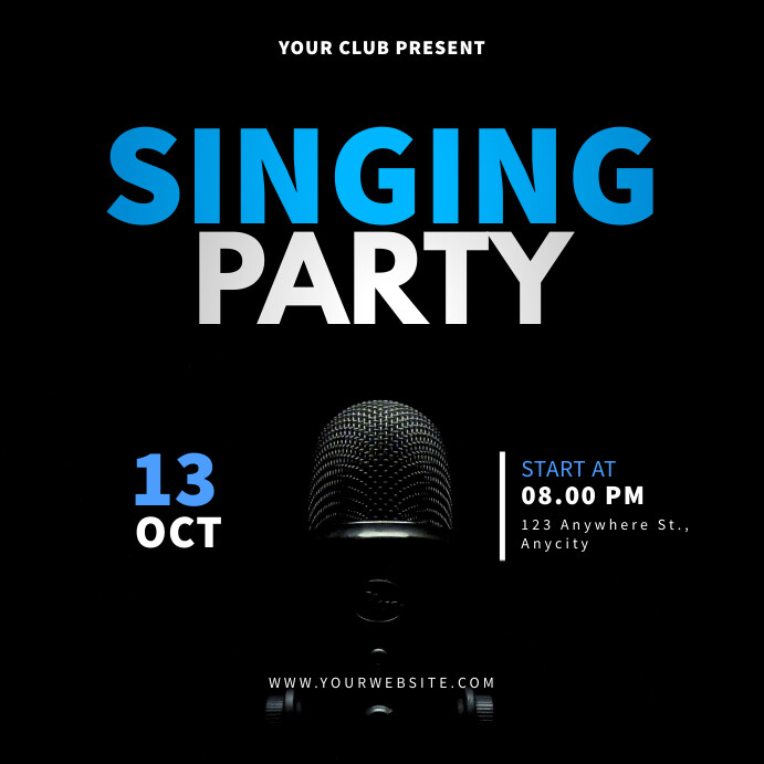 Singing Party Template | PosterMyWall