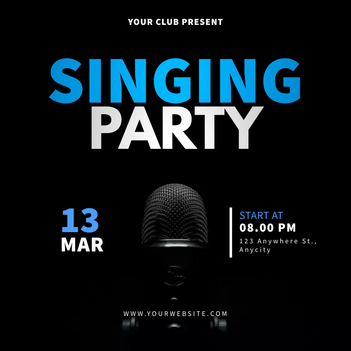 Singing Party Template | PosterMyWall