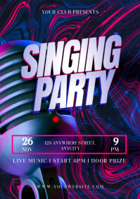 Singing Party Poster Template | PosterMyWall