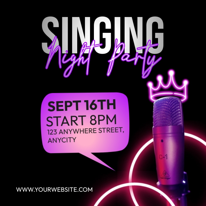 Copy of Singing Party | PosterMyWall