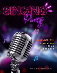 Singing Party Poster Template | PosterMyWall