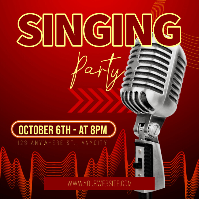 Copy of Singing Party | PosterMyWall