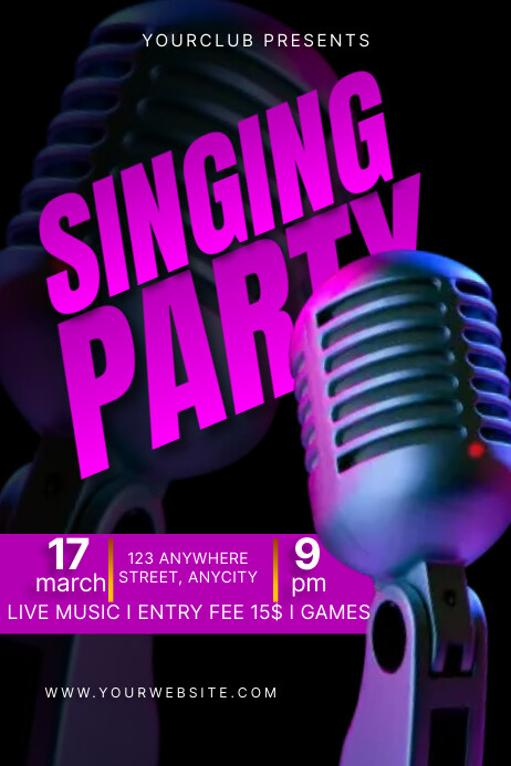 Singing Party Template | PosterMyWall