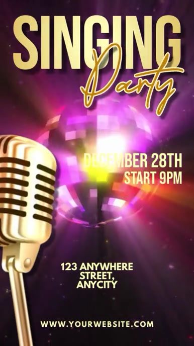 Singing Party Template | PosterMyWall