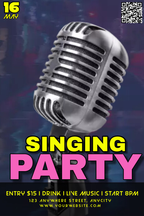 Copy of Singing Party | PosterMyWall