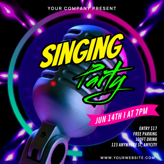 Copy of Singing Party | PosterMyWall