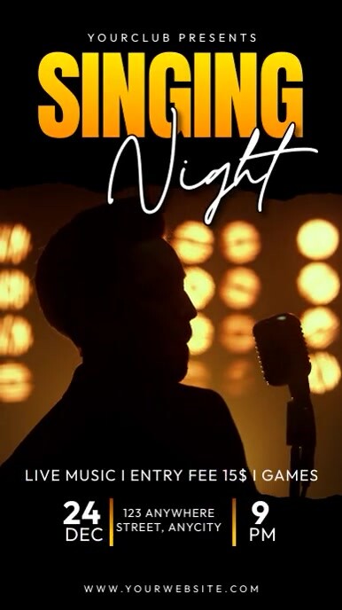 Singing Party Template | PosterMyWall