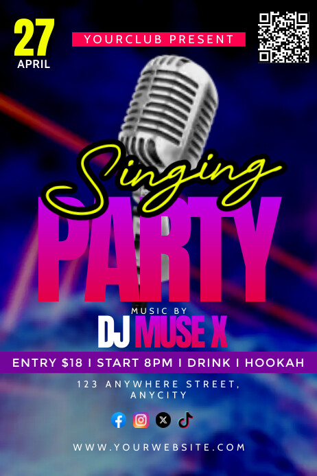 Singing Party Template | PosterMyWall