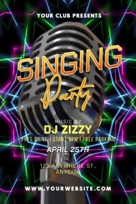 Singing Party Poster Template | PosterMyWall