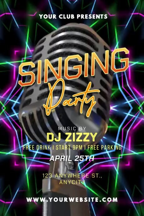 Copy of Singing Party | PosterMyWall