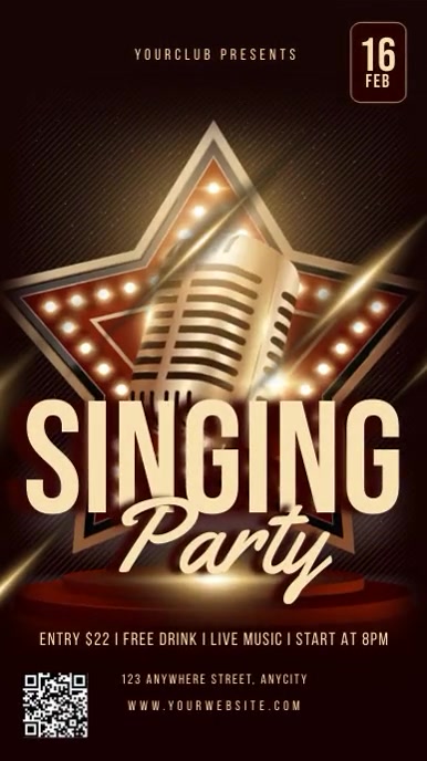 Singing Party Template | PosterMyWall