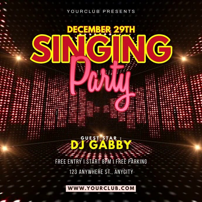 Singing Party Template | PosterMyWall