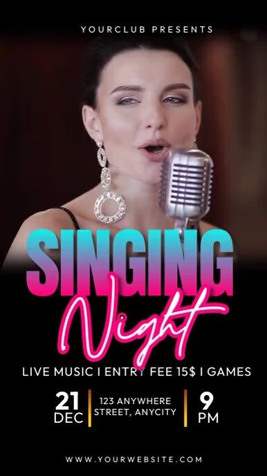 Singing Party Template | PosterMyWall