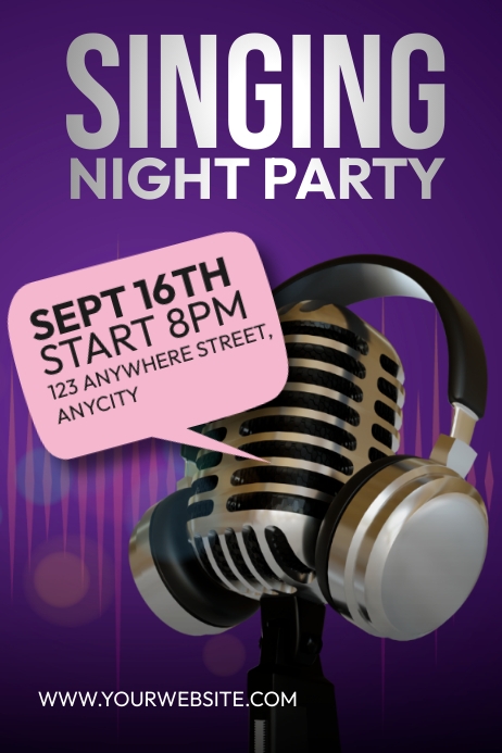 Singing Party Template | PosterMyWall