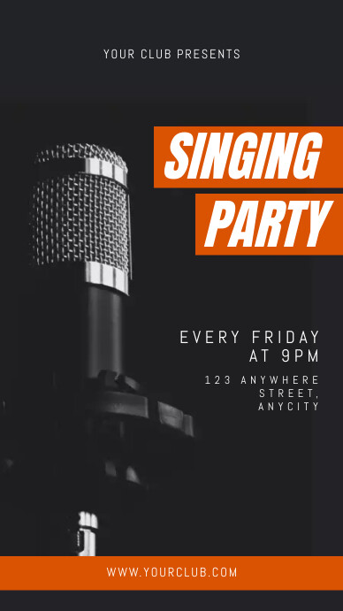 Singing Party Template | PosterMyWall