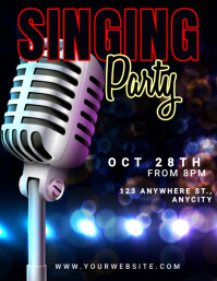 Singing Party Poster Template | PosterMyWall