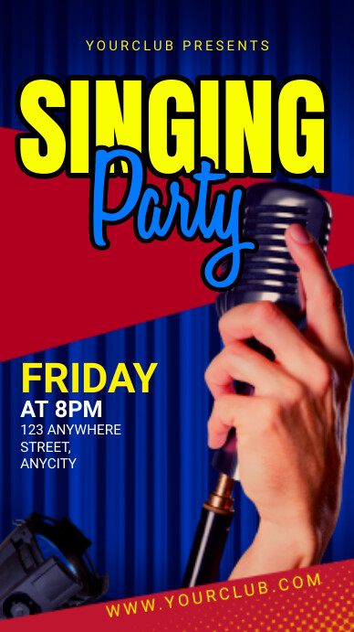 Singing Party Template | PosterMyWall
