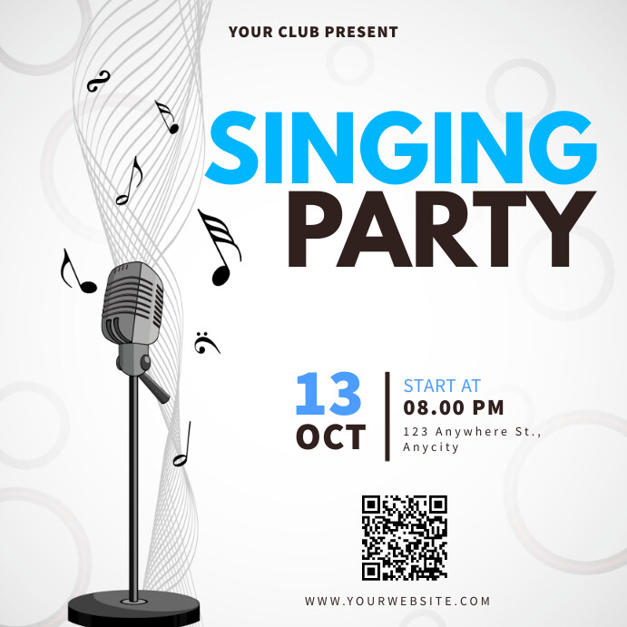 Singing Party Template | PosterMyWall