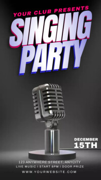 Singing Party Poster Template | PosterMyWall