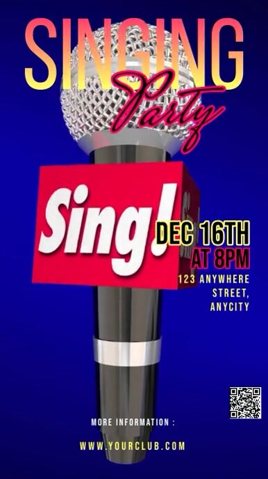 Singing Party Instagram Template | PosterMyWall