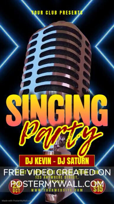 Singing Party Instagram Reel Template | PosterMyWall
