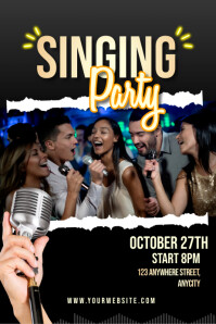 Singing Party Poster Template | PosterMyWall