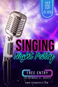 Singing Party Poster Template | PosterMyWall