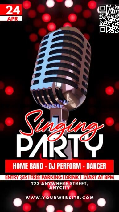 Singing Party Reel Instagram Template | PosterMyWall