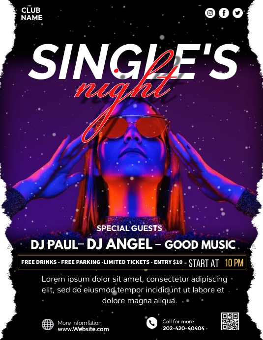 Single's Night Event Template | PosterMyWall