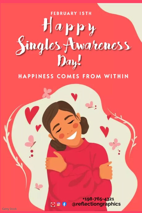 Copy of Singles Awareness Day | PosterMyWall