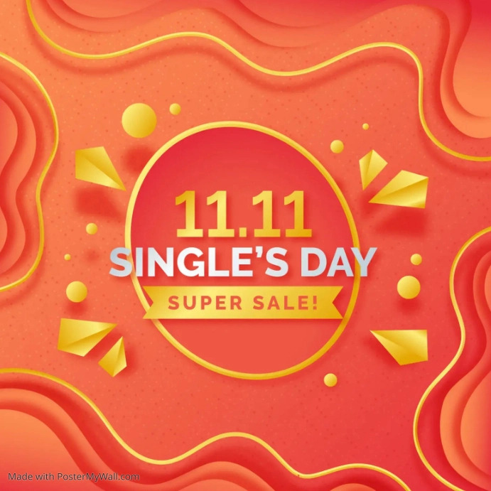 Singles day flyer Template | PosterMyWall