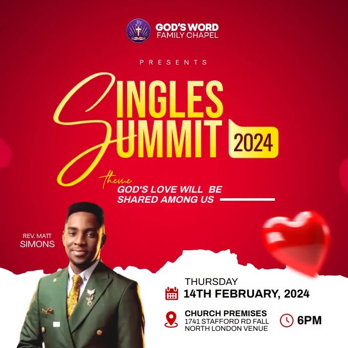 singles summit church flyer (1) Template | PosterMyWall