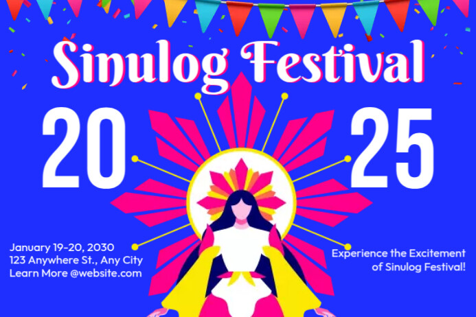Sinulog Festival Event Template | PosterMyWall