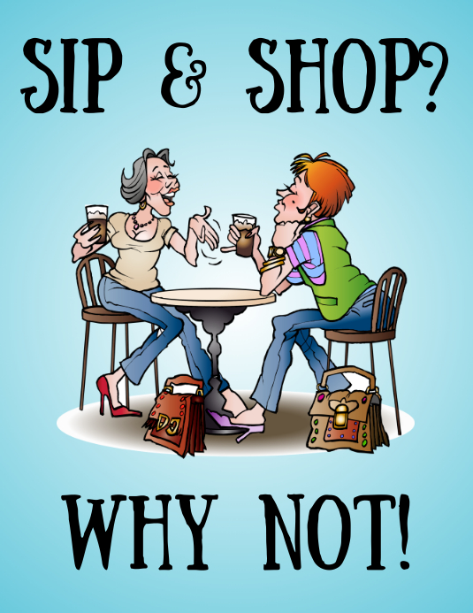 Copy of SIP & SHOP | PosterMyWall