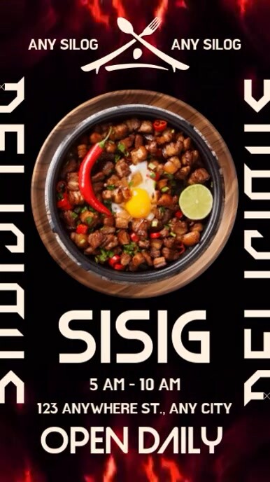 Copy of Sisig Food Flyer | PosterMyWall