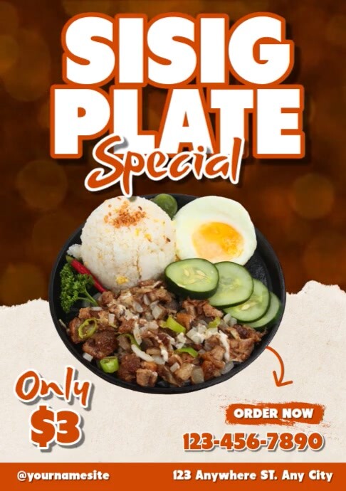 Copy of Sisig Plate Special | PosterMyWall