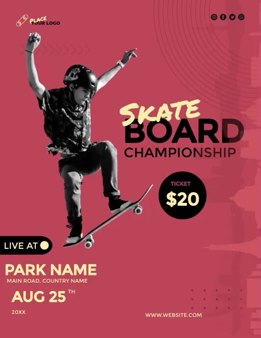 Skate Board Championship | PosterMyWall