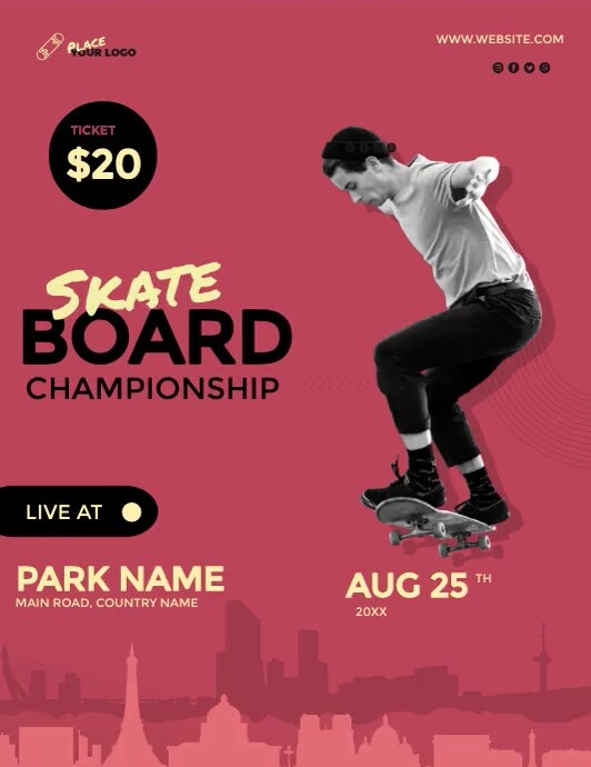 Skate Board Championship Template | PosterMyWall