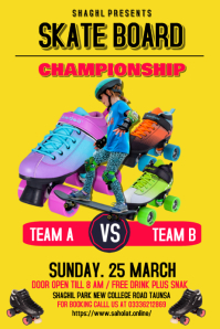 Skate Party Poster Template | PosterMyWall